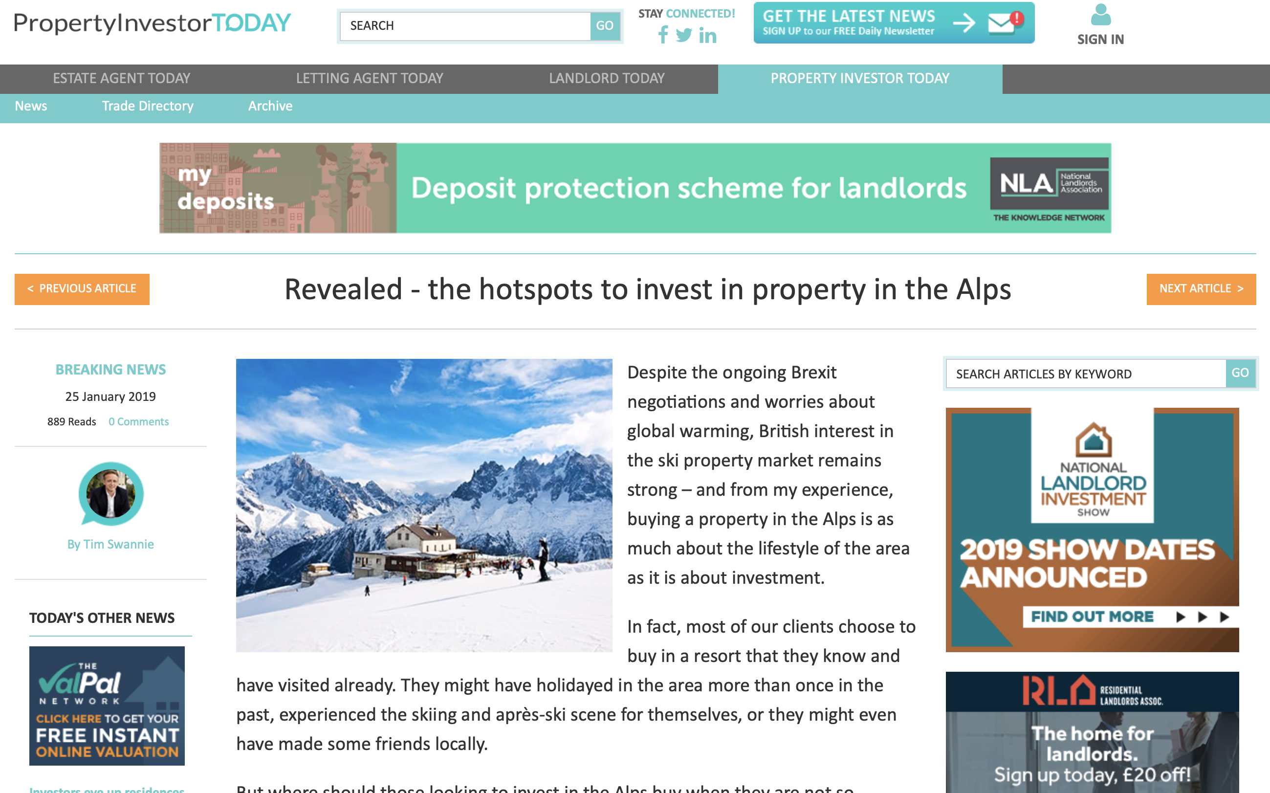Property Investor Today - The hotspots to invest in property in the Alps